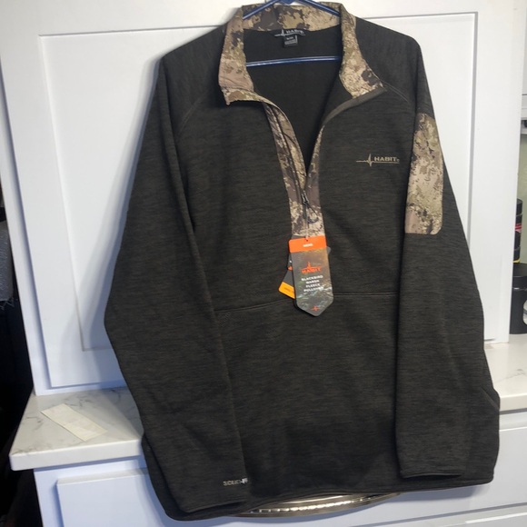 Habit | Shirts | New Scent Factor Habit Camocoffee Fleece Pull Over ...